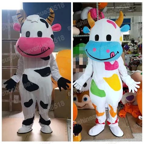 Dairy Cow Cow Mascot Costume For Halloween Carnival Festival