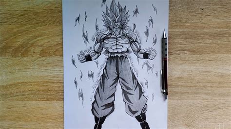 How To Draw Goku Omni God Limit Breaker Full Body Dragonball Youtube