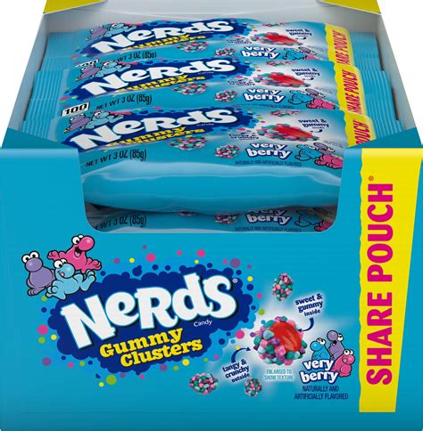 Amazon Com Nerds Gummy Clusters Candy Very Berry Ounce Pack Of Everything Else