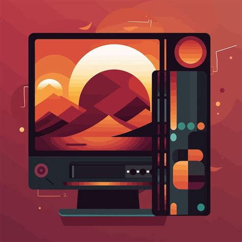 Premium AI Image Vector Art About Computer Simple Vector Image