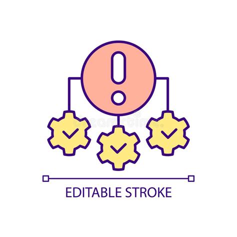 System Errors RGB Color Icon Stock Vector Illustration Of Wrong Error