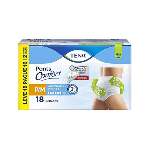 Fralda Geriátrica Tena Pants Confort Pm Leve 18 Pague 16
