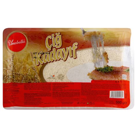 Unabella İnce Tel Çiğ Kadayıf 500 G Migros