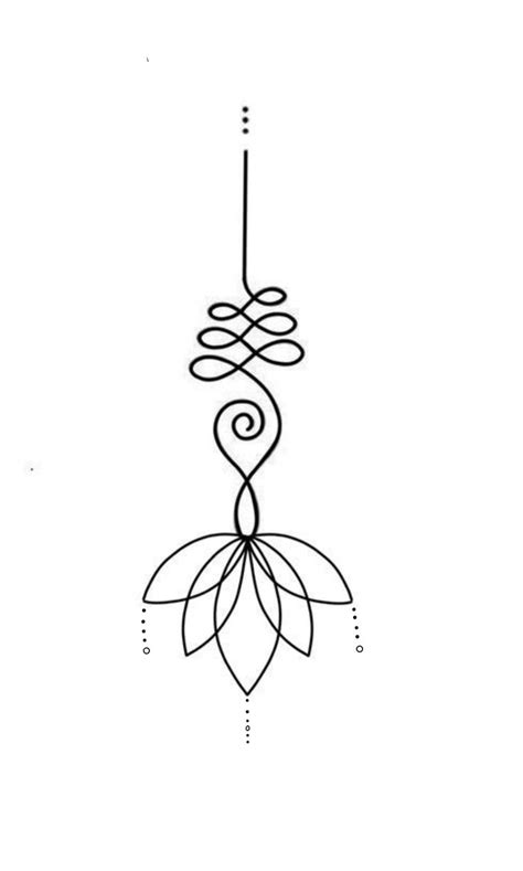 Spiral Wind Chime Tattoo Design