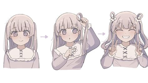 Tsuruse Original Commentary Request Highres 1girl O Arrow Symbol Blush Brown