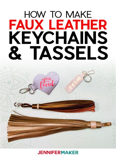 Easy Keychains And Tassels From Faux Leather Leather Diy Tassels