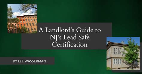 Nj Lead‑safe Certification Guide For Landlords