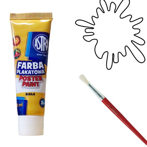 Astra Farba Farby Plakatowe W Tubkach Bia A Ml Cena Opinie Farby