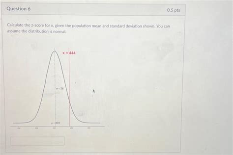 Solved Calculate The Z Score For X Given The Population Chegg Com