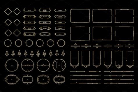 Art Deco Fantasy Ui Set Artofit