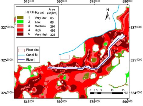 Hazard Map For Case 1 Flood Hazard Is Assessed On Regional Basis