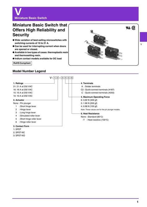 Miniature Basic Switch Extracted Title ChatWithManuals Interactive