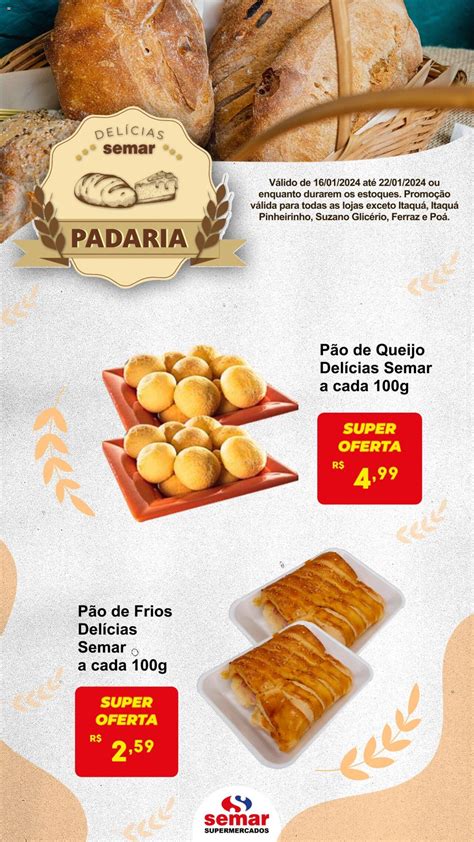 Semar Supermercado Ofertas Padaria de Promoções Online
