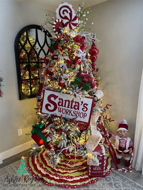 Santas Workshop Christmas Tree Christmas Tree Christmas Decorations
