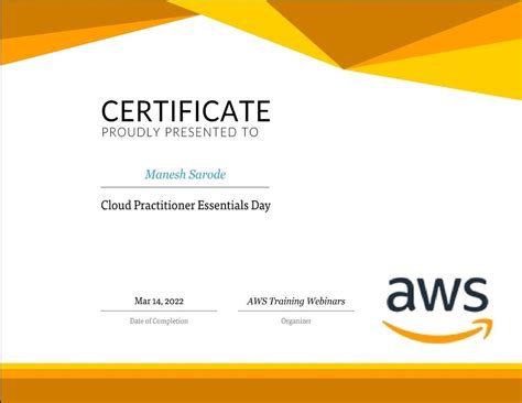 Manesh Sarode On Linkedin Cloud Aws Awscertifications