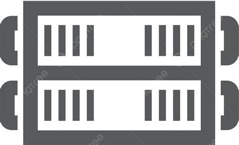 Outline Icon Server Rack Diagram Sign Digital Vector Diagram Sign