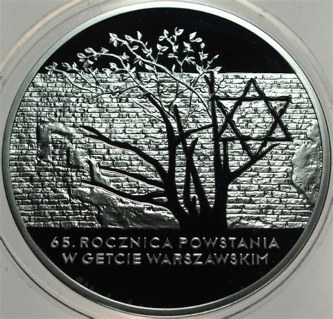 20 zł złotych 2008 Getto 65 rocznica Powstania w Getcie Warszawskim