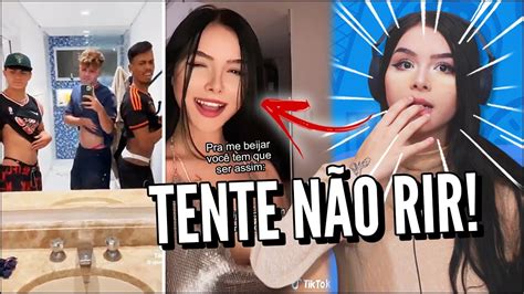 JOVENS REAGEM A OS MELHORES TIK TOK DE COMÉDIA 13 TENTE NÃO RIR