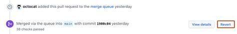 Reverting A Pull Request Github Docs