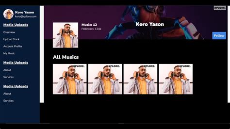 Create A Music Website Template Using Html Css Javascript Add Music