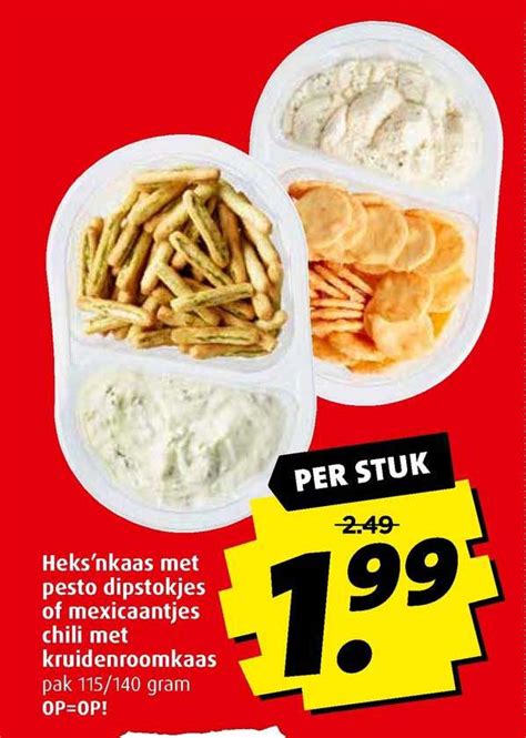 Heksnkaas Met Pesto Dipstokjes Of Mexicaantjes Chili Met