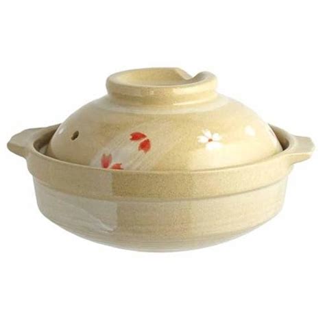 【楽天市場】リビング 花さくら 浅型土鍋17cm キッチン用品 調理器具 季節鍋 一人用 コンパクト おしゃれ かわいい 和柄 桜柄 直火専用