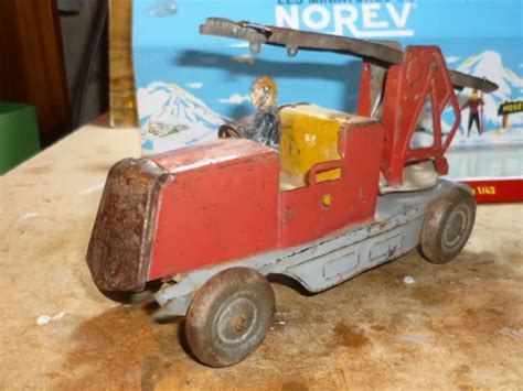 ANCIEN FRANCE JOUET Cr Camion Pompier Echelle Tole Renault Citroen Jep EUR PicClick FR