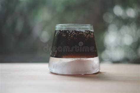 Glass Of Soft Drinks With Ice Stock Image Image Of Fresh Food