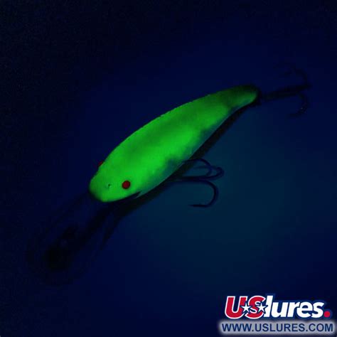 Vintage Cotton Cordell Wally Diver UV, 1/4oz Chartreuse fishing lure #10647