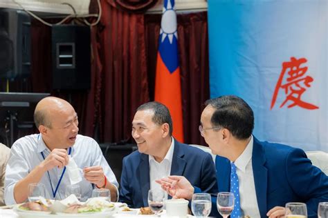 侯友宜提名後首度同框 韓國瑜未言明「支持侯友宜」