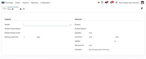How To Setup Vendor Pricelist In Odoo 17 Purchase