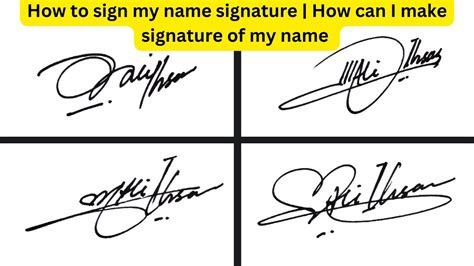How To Sign My Name Signature How Can I Make Signature Of My Name Signature Master YouTube