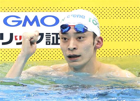 入江陵介が背泳ぎ2冠 東京五輪で「感謝の気持ちを泳ぎで伝えたい」 スポーツ報知