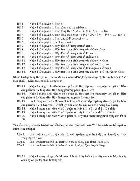Lab 1 HVMM Lab Bài 1 Nhập 1 số nguyên n Tính n Bài 2 Nhập 1 số