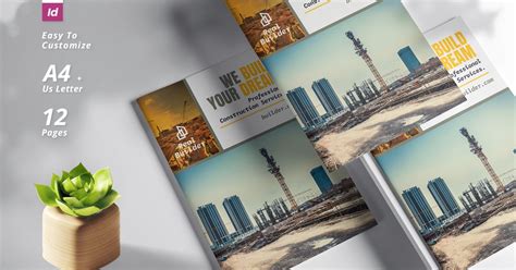 Construction Brochure Template Print Templates Ft Brochure And Building Envato