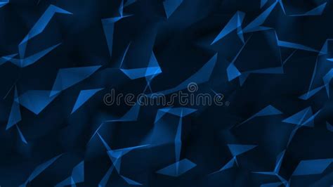 3d Abstract Digital Technology Blue Animation Blue Background Stock