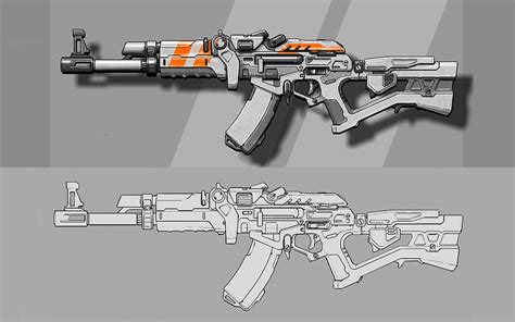 3dmax 次世代ak步枪模型制作教程。3dmax武器建模基础 Alan安澜 站酷zcool