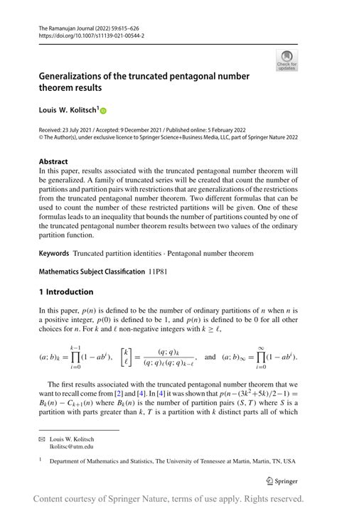 Generalizations Of The Truncated Pentagonal Number Theorem Results