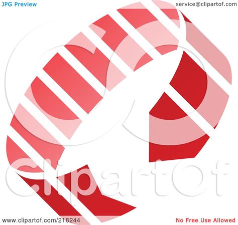 Royalty Free Rf Clipart Illustration Of An Abstract Red Circle Arrow