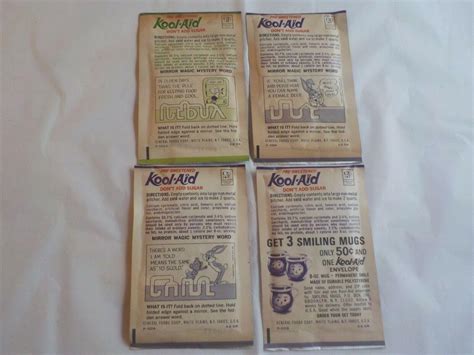 1960s Bugs Bunny Kool Aid Unopened Packs Lot Of Four 4541605814