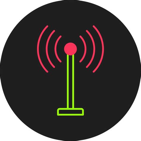 Antenna Glyph Circle Icon 37816217 Vector Art At Vecteezy