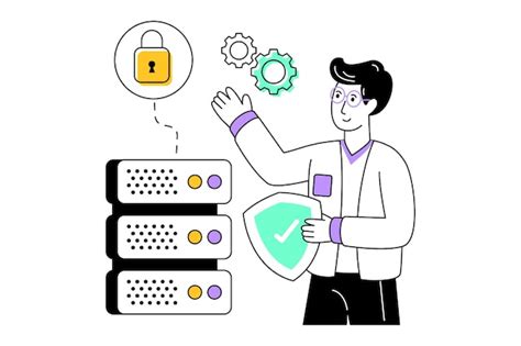 Premium Vector Data Security Flat Style Design Vector Illustration Stock Illustration