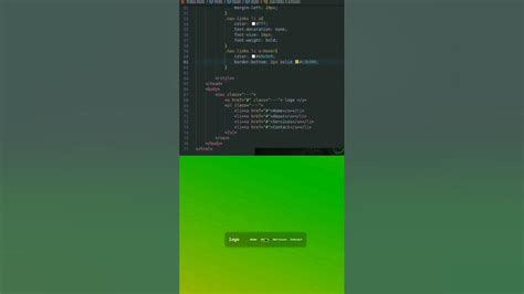 How To A Glow Nabar With Html Css 😉shorts Viral Coding