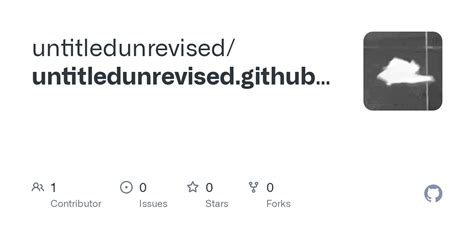 GitHub Untitledunrevised Untitledunrevised Github Io