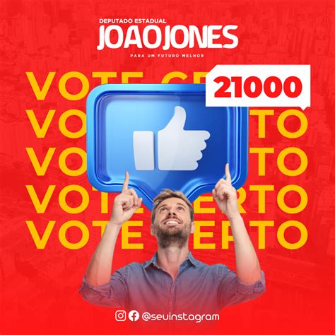 Vote Certo Em 2024 Politica Social Media Canva Social Artes