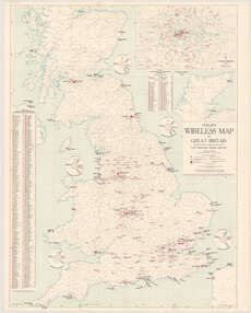 Philips Wireless Map Of Great Britain Compiled From Information