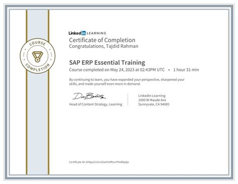 Tajdid Rahman On Linkedin Certificate Of Completion