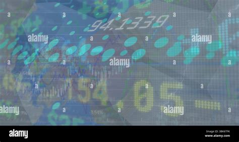 Showing Financial Data Dashboard Visualization At Virtual Interface