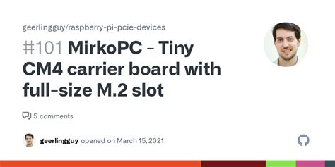 Mirkopc Tiny Cm4 Carrier Board With Full Size M2 Slot · Issue 101