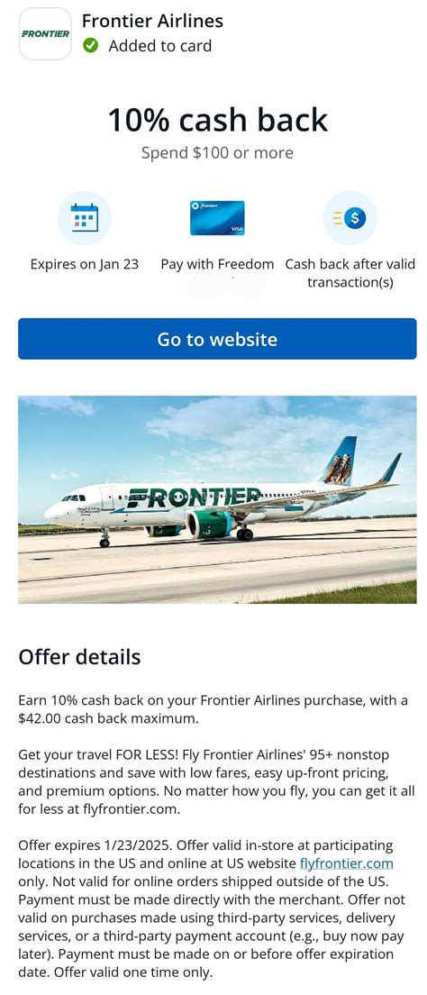 샤이 프론티어님들 나오세요 체이스오퍼 Save 10 On Frontier Airlines Max 42 마일모아 게시판